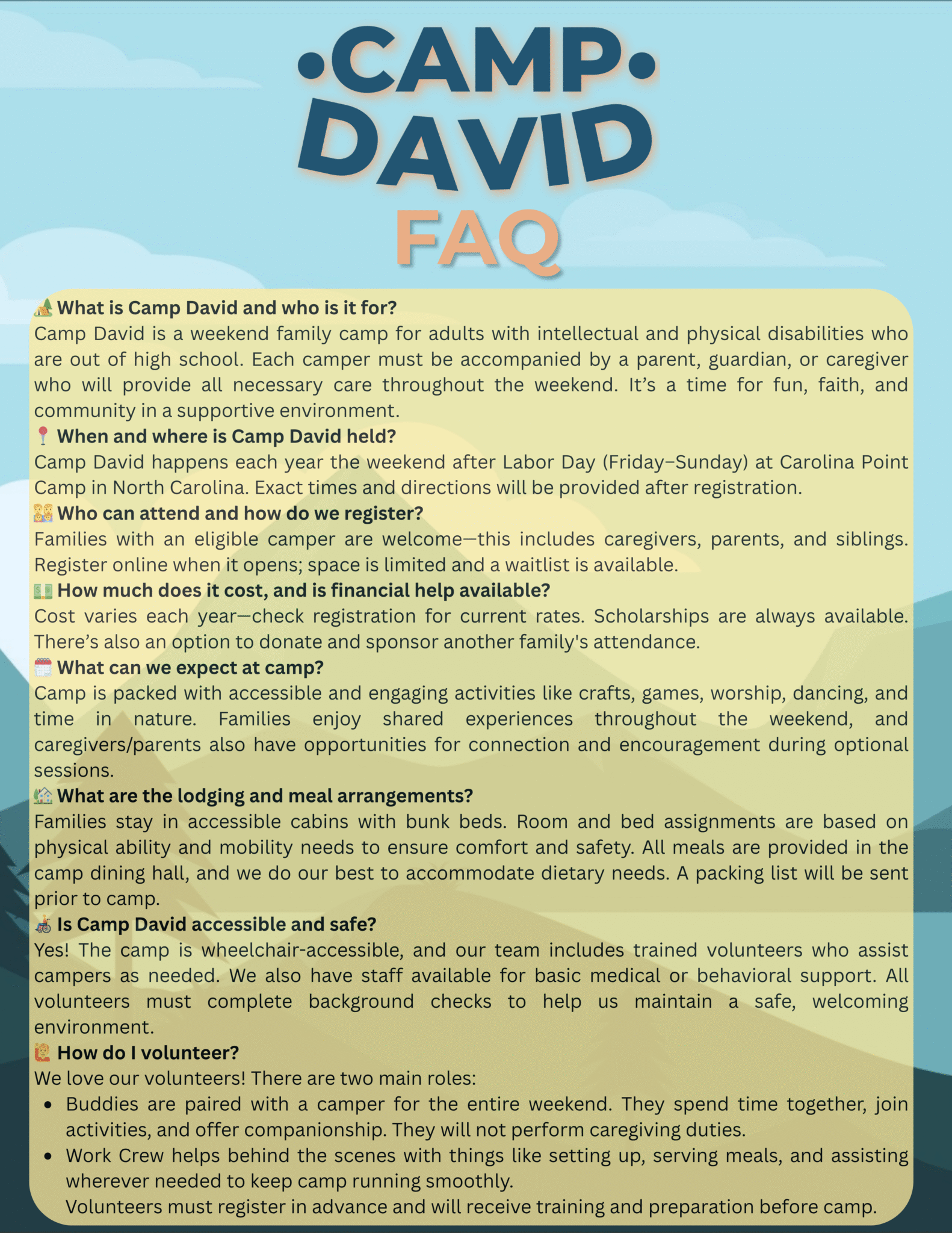 Camp David - old - Davids Table
